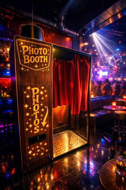 Permanent Photo Booth Installation for Bars & Nightclubs | Venue Booth ...